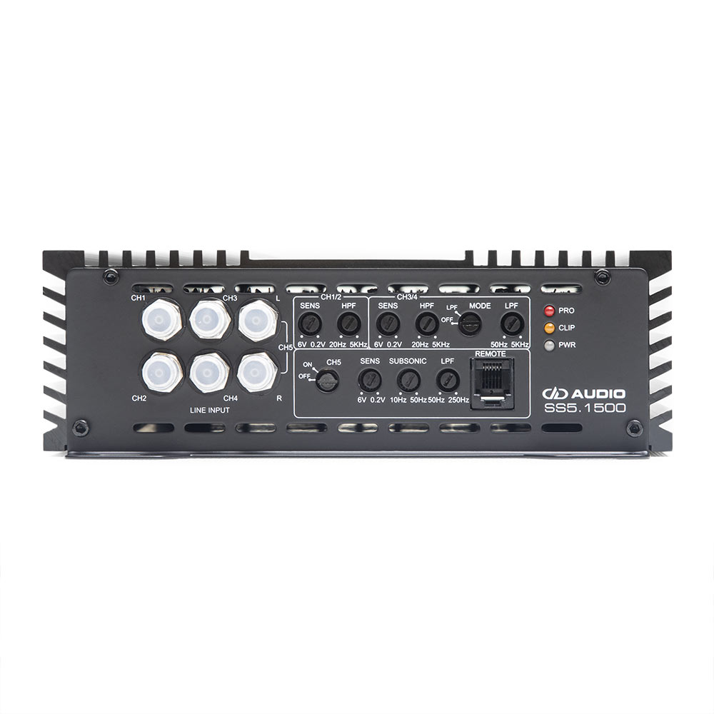 SS5.1500: 1500 Watt – 5 Channel Amplifier – DD Audio